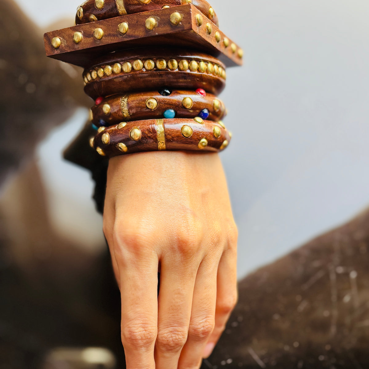 Touchwood Multiverse Stack ( Set Of Five Bangles) – Simran Chhabra